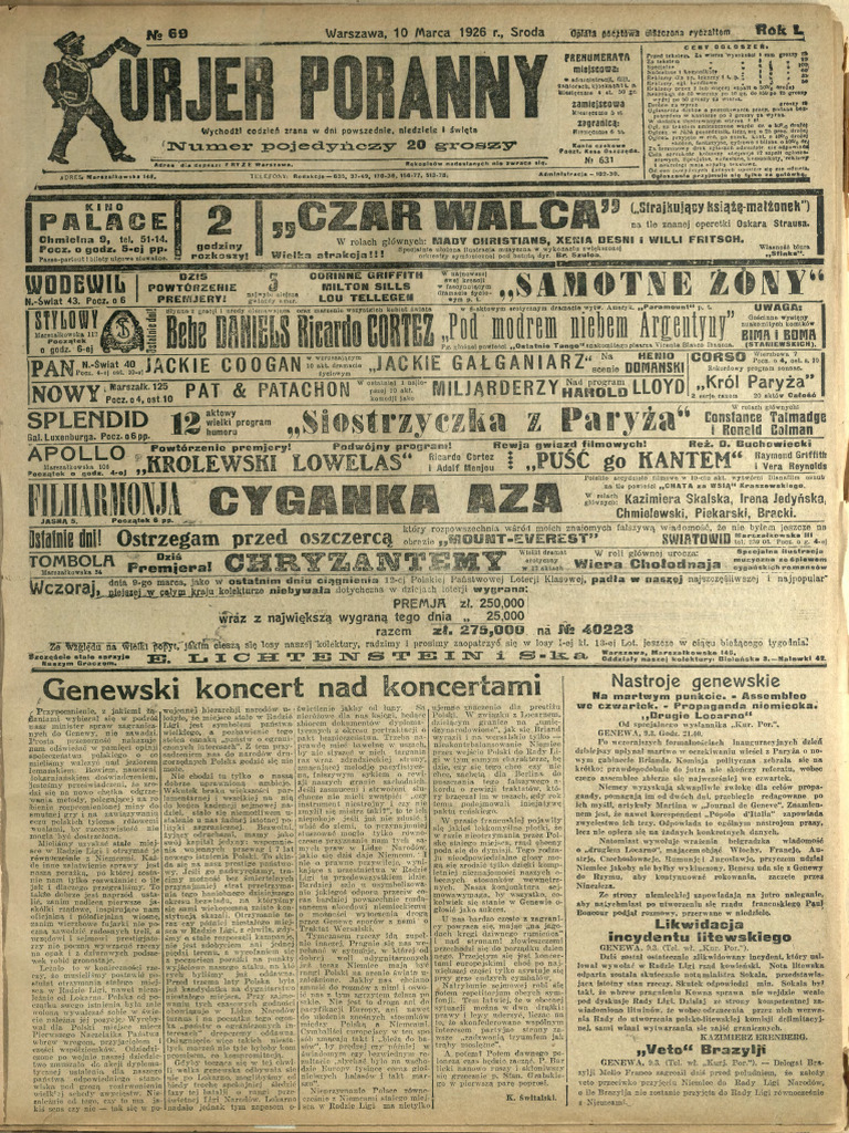 Kurjer Poranny. R. 50, 1926, No 69 | PDF