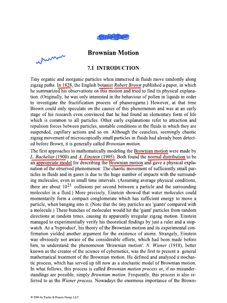 Brownian Motion | PDF