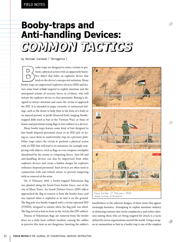 Booby-Traps and Anti-Handling Devices | PDF | Improvised Explosive ...
