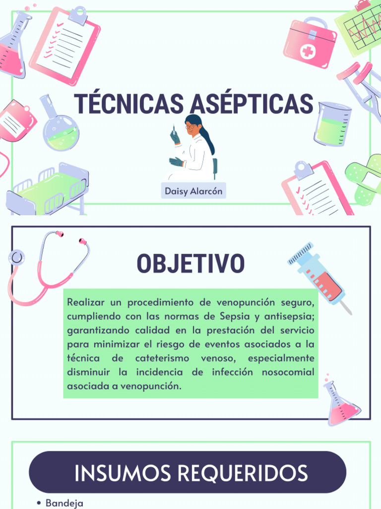 Técnicas Asépticas Inyectologia | PDF