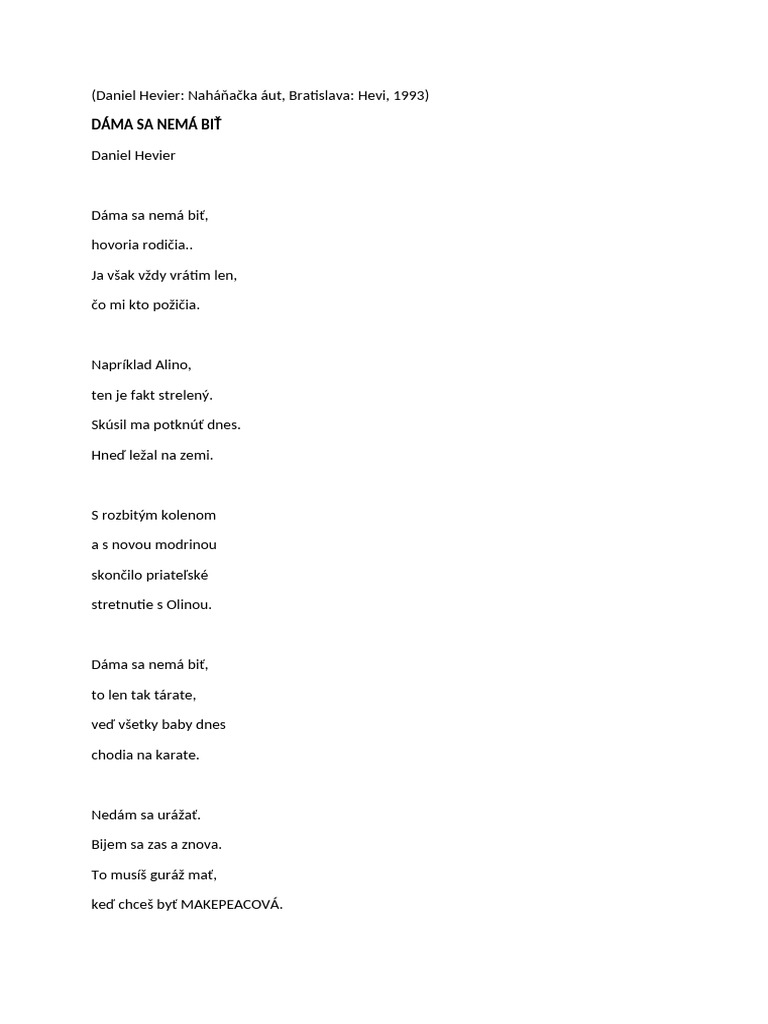 Daniel Hevier Dama Sa Nema Bit 2 | PDF