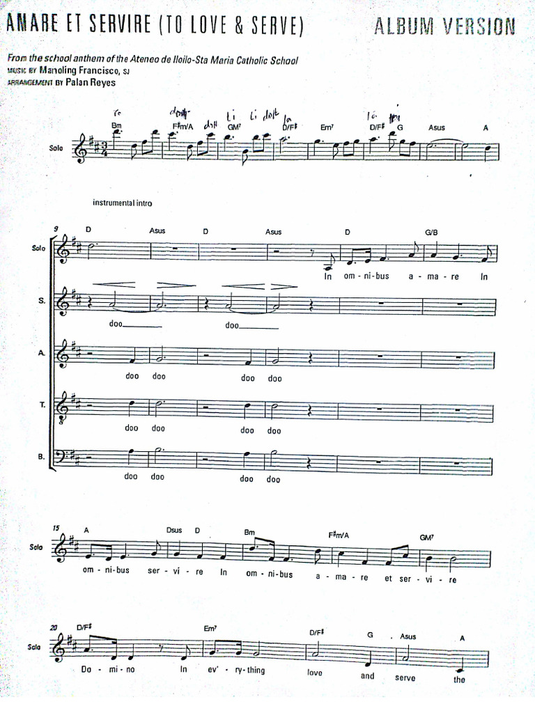 Amare Et Servire (To Love and Serve) | PDF