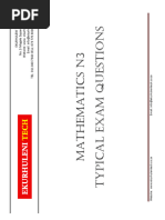 T1010 - Mathematics N3 QP Nov 2022 Final | PDF | Factorization ...