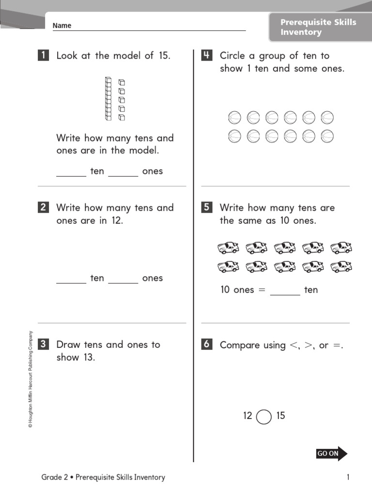Grade 2 Prerequisite Skills Assessment | PDF