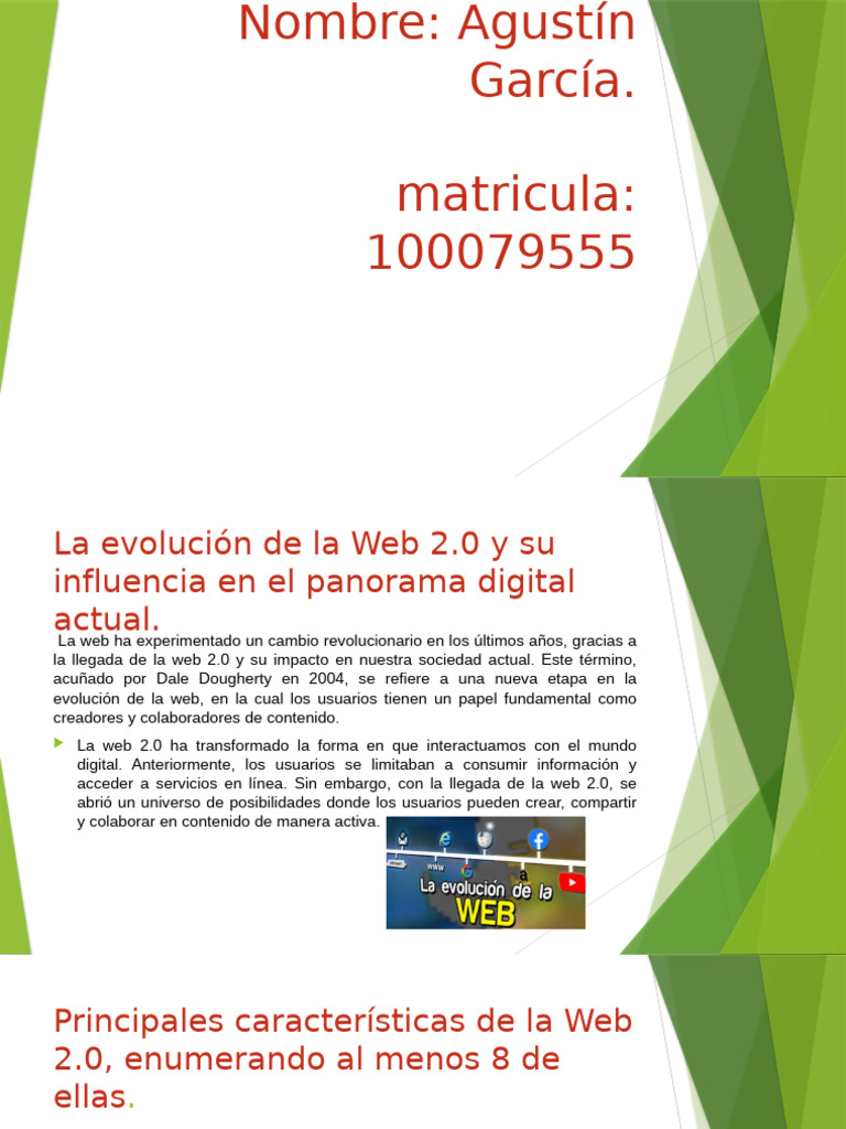 Evolución de la Web 2.0 y su Impacto | PDF | Blog | web 2.0