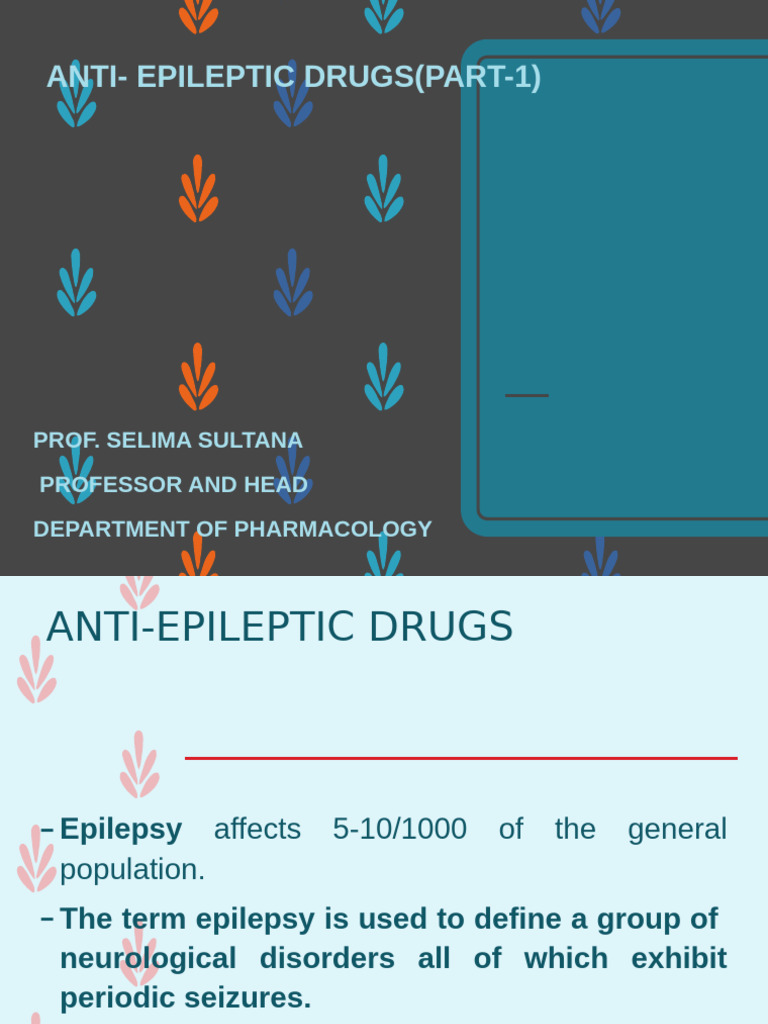 Overview of Anti-Epileptic Drugs | PDF | Epilepsy | Human Diseases And ...