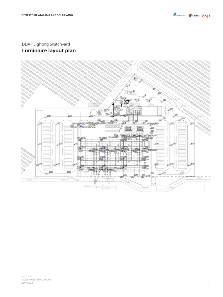 DDAT Lighting Switchyard - Luminaire Layout Plan - Report | PDF