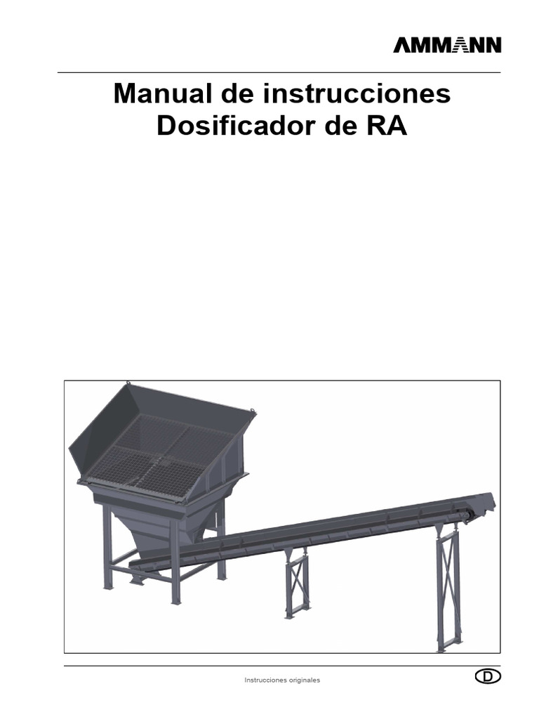 Manual Dosificador de RA: Instrucciones y Seguridad | PDF