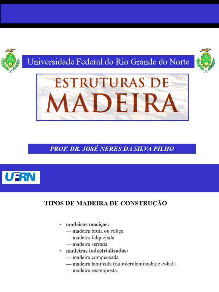 Estruturas de Madeira na Engenharia Civil | PDF