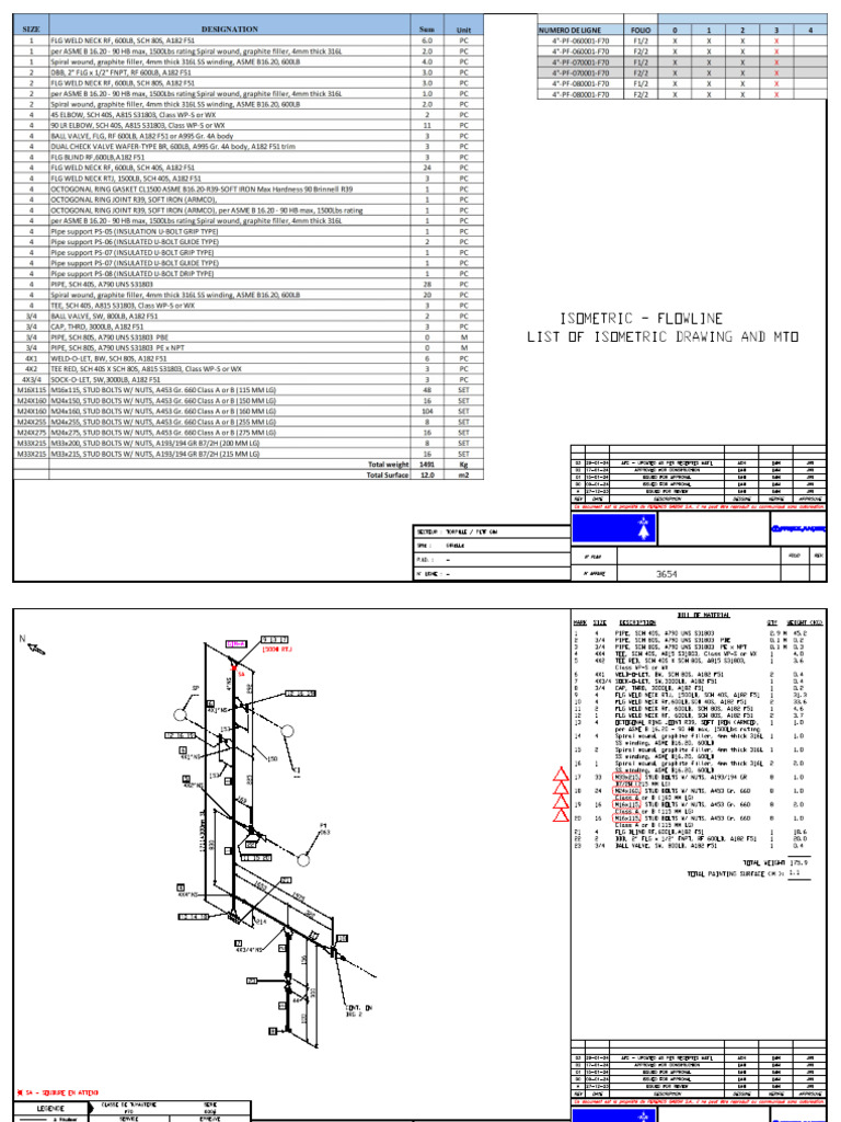 GA-3654-GIM-PVV-0001 - Rev03 Flowlines GIM | PDF