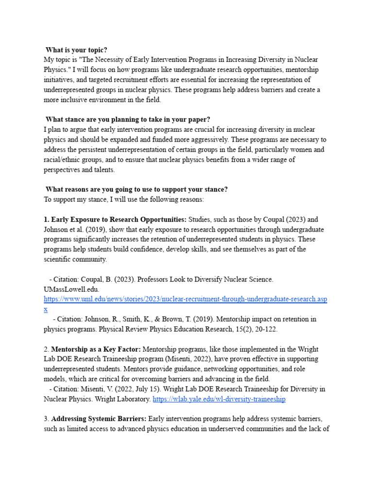 Creating Your Own Argument Topic Proposal - ENG 112-04F-2025SP Gage ...