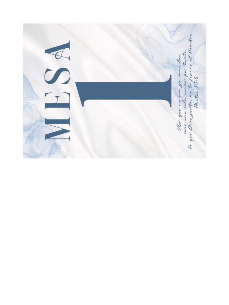 Numeros de Mesa | PDF