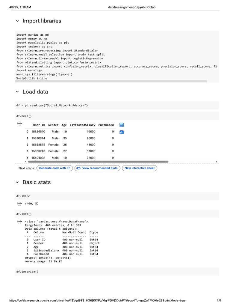 Dsbda Assignment 5 | PDF