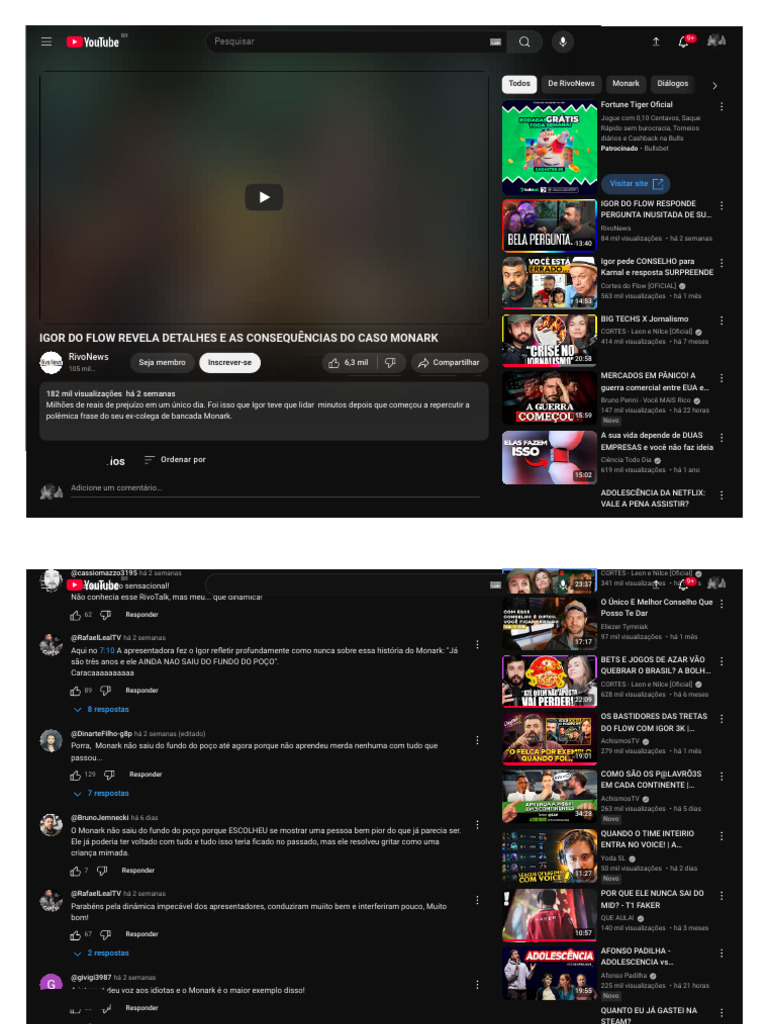 (1038) IGOR DO FLOW REVELA DETALHES E AS CONSEQUÊNCIAS DO CASO MONARK ...