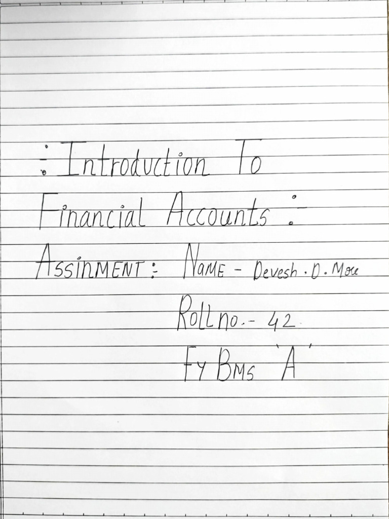 42 - Devesh .D. More Ifa Assignment | PDF