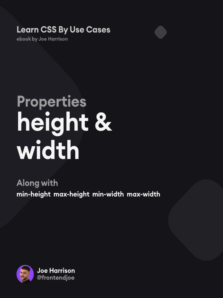 CSS Height & Width Use Cases Guide | PDF | Software Engineering | Computing