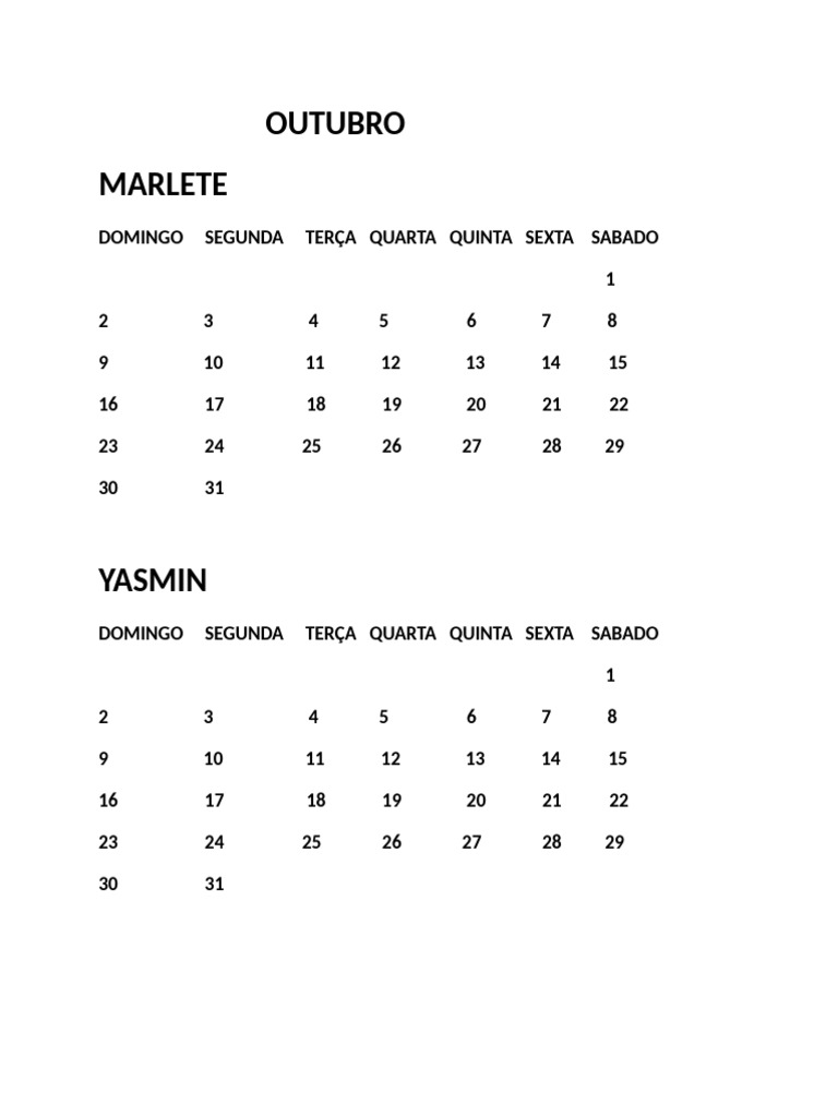Tabela de Horas | PDF