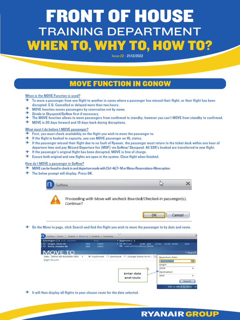 Issue 22 Move Function in GoNow 21.12.22 | PDF | Aviation | Transport