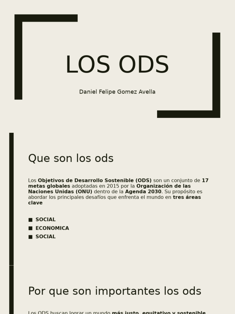 Los Ods Presentacion | PDF