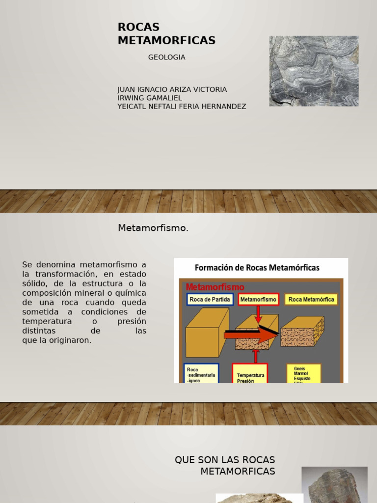ROCAS METAMORFICAS | PDF | Roca (geología) | Pizarra