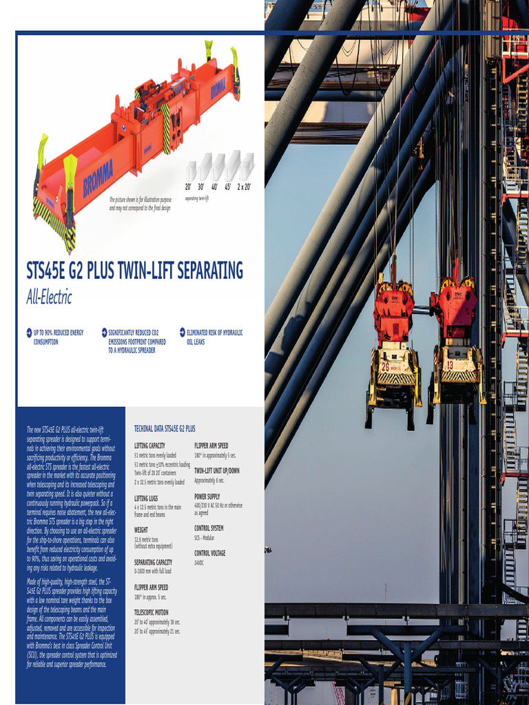 Bromma STS45 G2 Fact Sheet | PDF | Power (Physics) | Electric Power