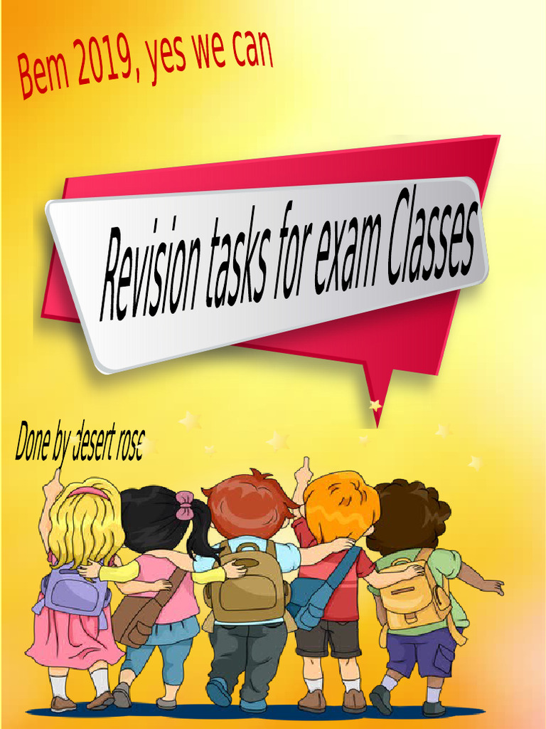Revision Tasks For 4 MS by Desert Rose | PDF | Linguistics | Languages