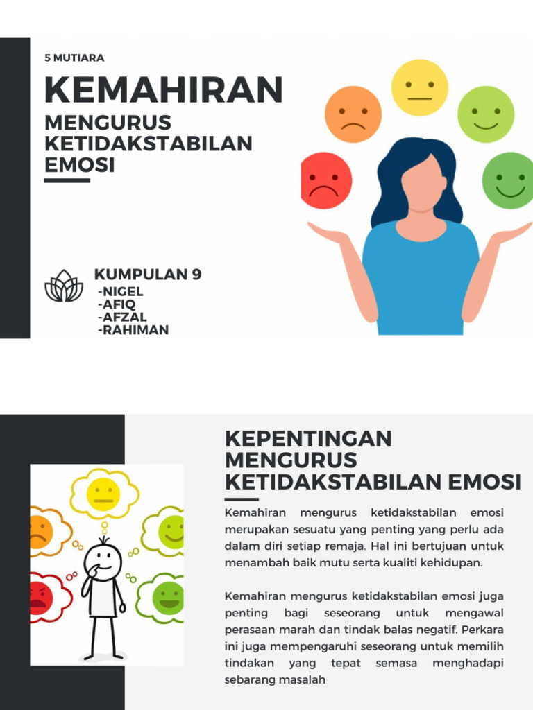 Kump9 Kemahiran Mengurus Ketidakstabilan Emosi | PDF