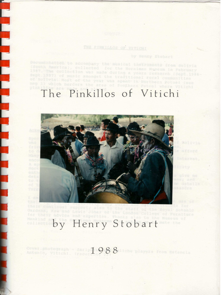 The Pinkillos of Vitichi 1988 PDF | PDF