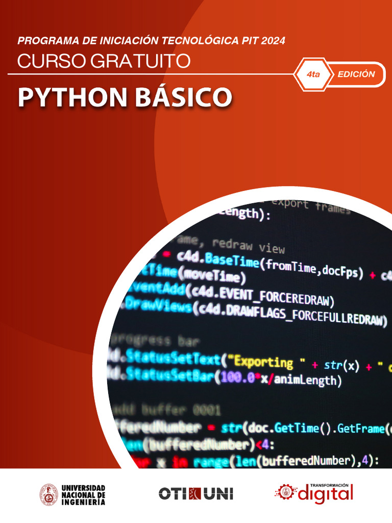 Curso Gratuito de Python - PIT 2024 | PDF | Python (lenguaje de programación) | Lenguaje de ...