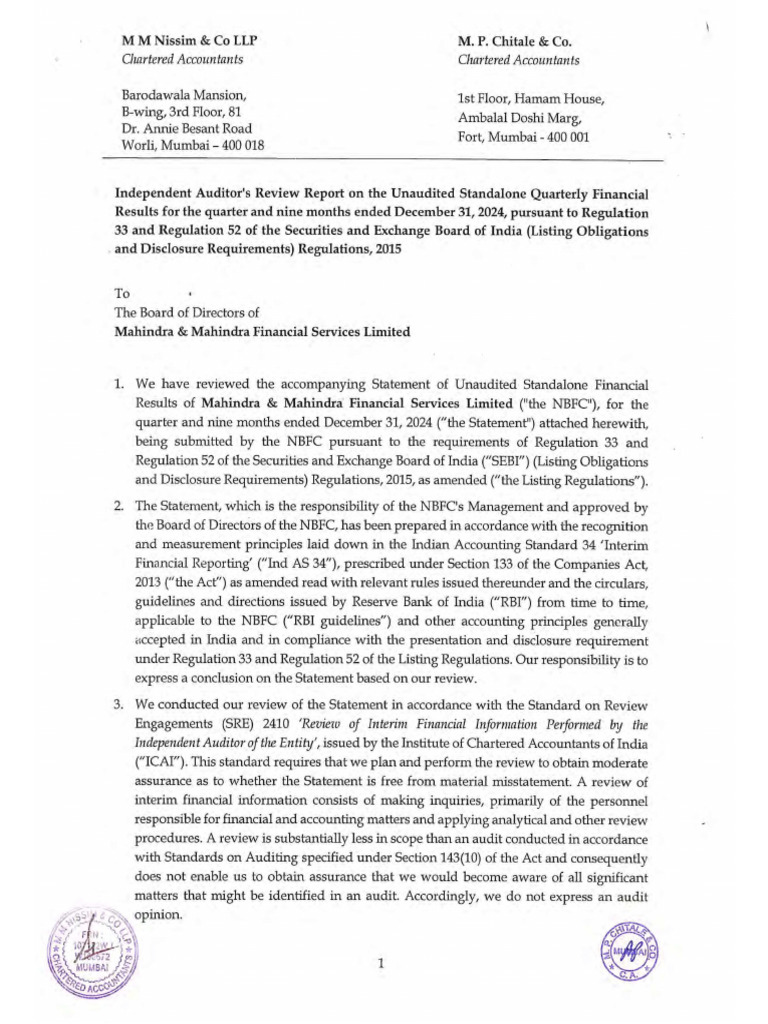 MMFSL-UNAUDITED-FIN-RESULTS-SEBI-LODR-Reg.33-DEC2024 | PDF