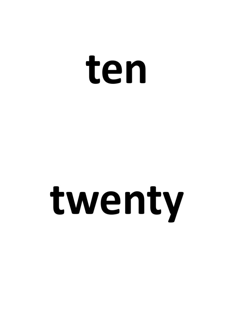 Counting from Ten to One Hundred | PDF