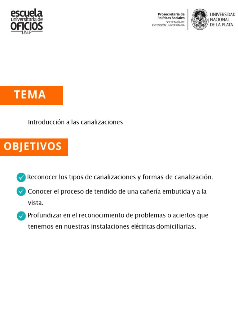 TP #1 Canalizaciones | PDF | Tornillo | Conector eléctrico