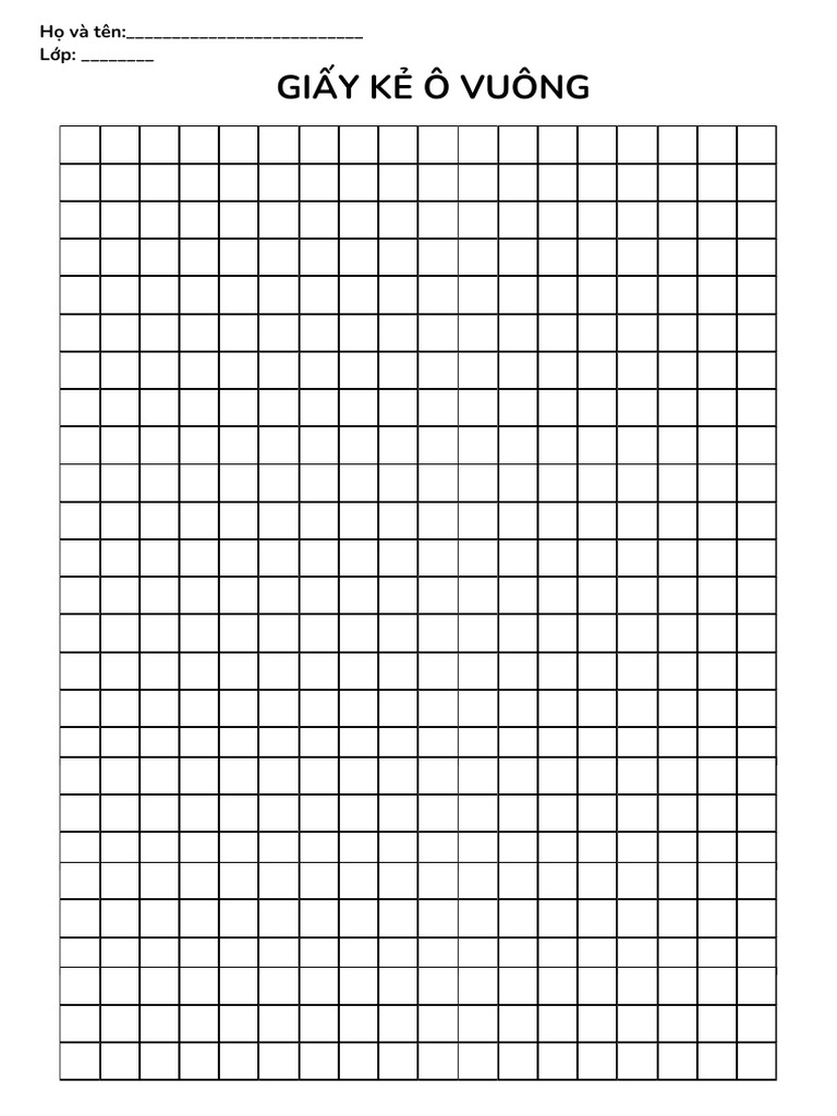 GIẤY KẺ Ô VUÔNG | PDF