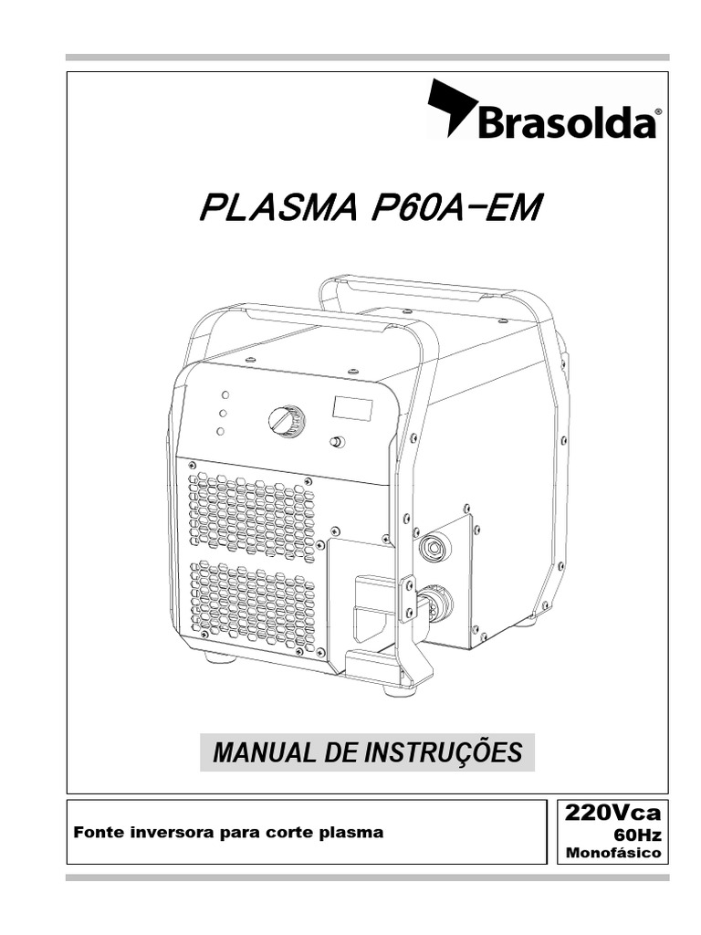 Manual de Instruções: Corte Plasma ASMA P60A | PDF | Conector elétrico ...