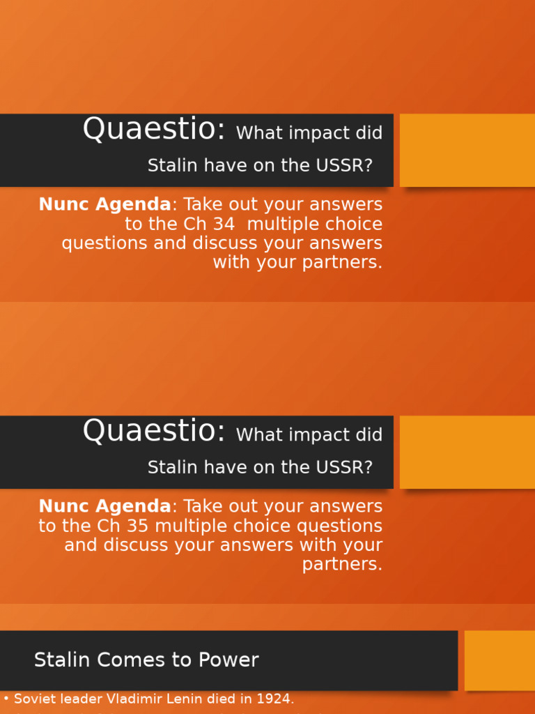 Stalin's Impact on Soviet Life | PDF | Joseph Stalin | Soviet Union