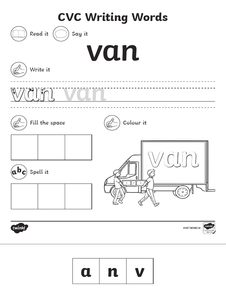 CVC Writing Words for Kids | PDF