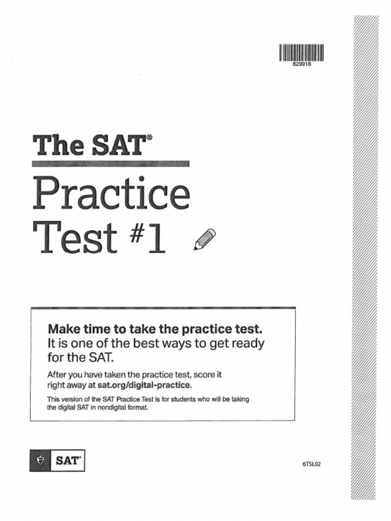 College Board SAT#1 Nonadaptive Test | PDF