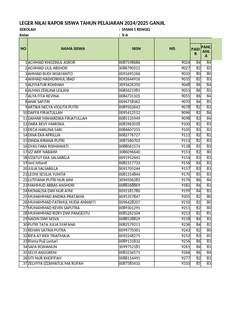 Leger 20241 X-A | PDF