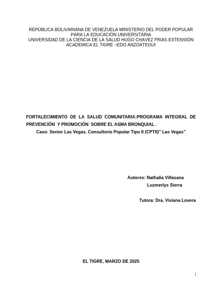 Trabajo de Nati y Luz | PDF | Asma | Cuidado de la salud