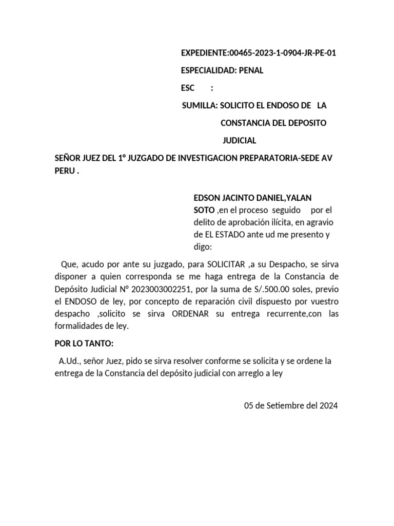 Endoso Soto Edson | PDF