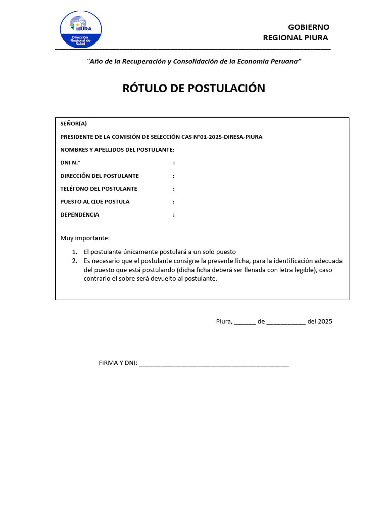 Anexos Diresa Piura | PDF