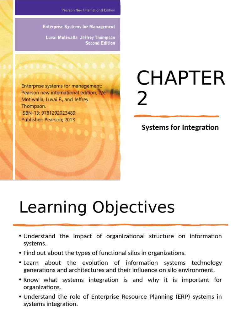 Chapter 2 Systems Integration | PDF | Enterprise Resource Planning | Business Process