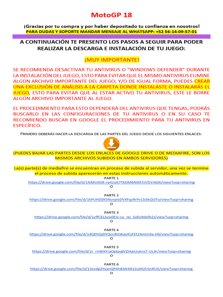 MotoGP 18 - 2025 | PDF | Archivo de computadora | Software antivirus