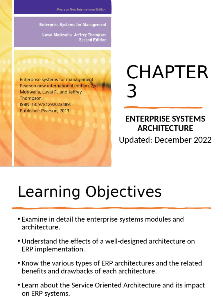 Chapter 3 Enterprise Systems Architecture | PDF | Cloud Computing | Service Oriented Architecture