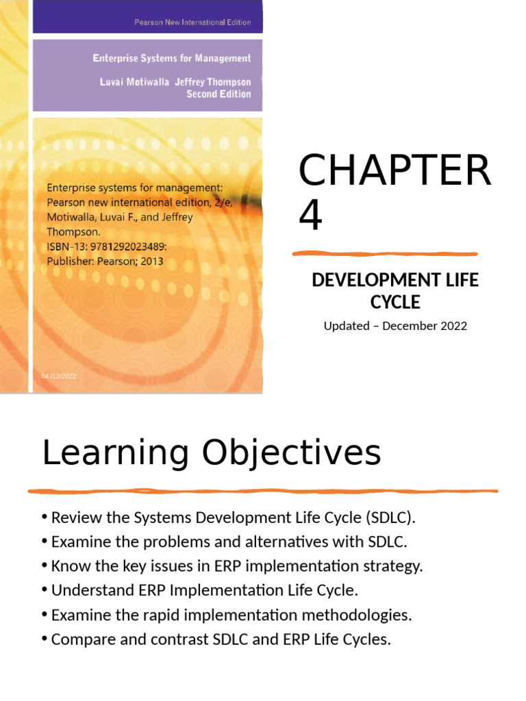 Chapter 4 Development Life Cycle | PDF | Enterprise Resource Planning ...