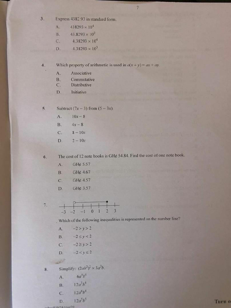 Bece-Mathematics 2020 | PDF