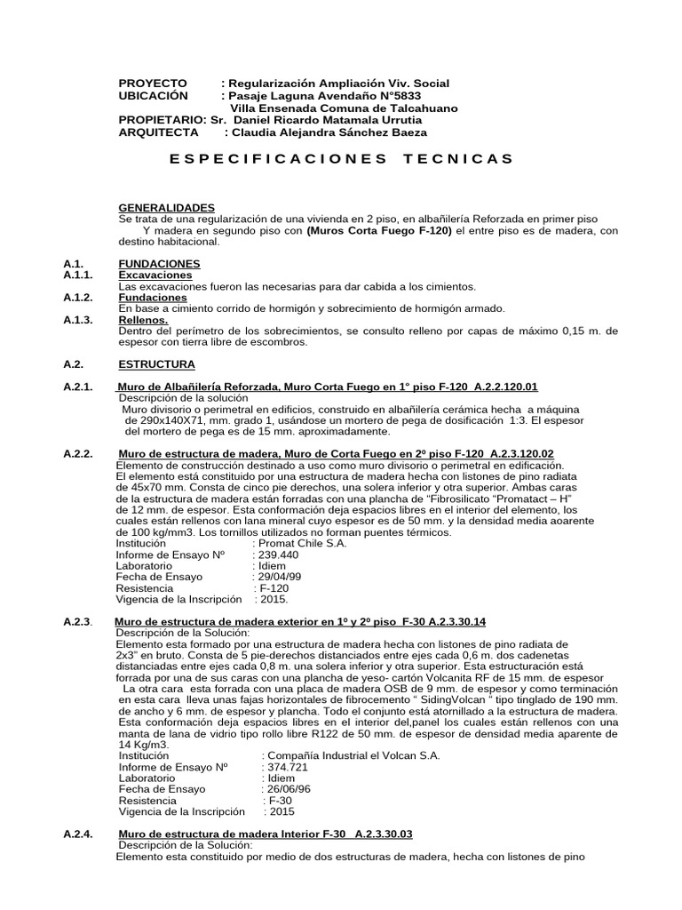 EETT Viv | PDF | Paneles de yeso | Ingeniería de Edificación