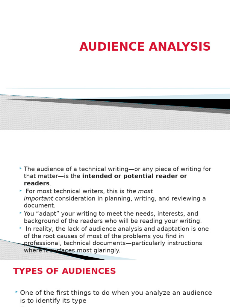 Twps Lecture 5 Slides (Audience Analysis) | PDF | Typefaces | Human Communication