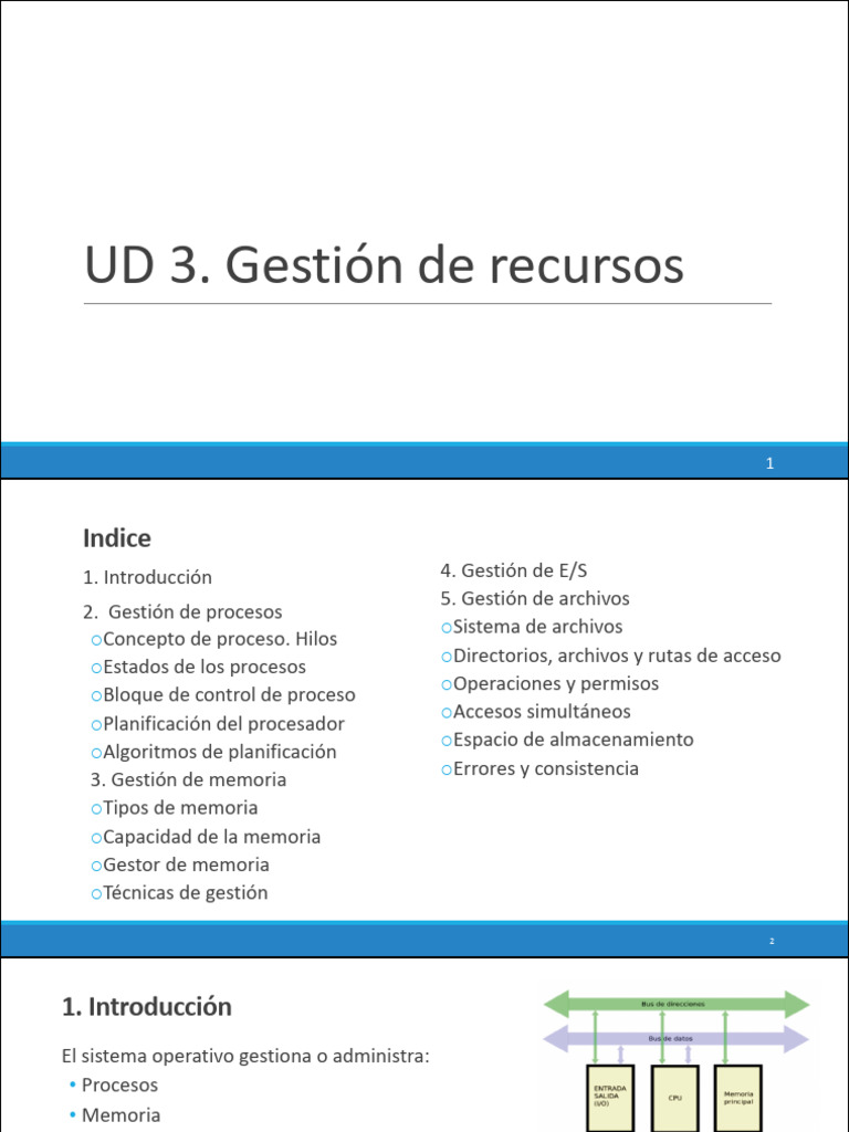 Ud3 - Som Gestion de Recursos | PDF | Archivo de computadora | Proceso (Computación)
