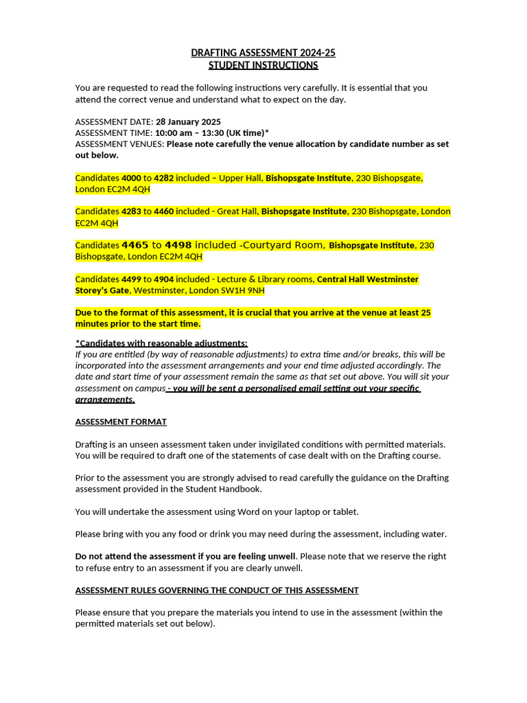 BVS Drafting Instructions 24-25 | PDF | Computing